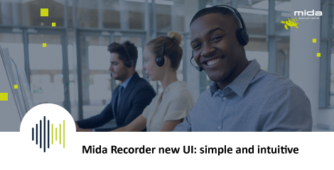 Mida Recorder new UI: simple and intuitive | Mida Solutions